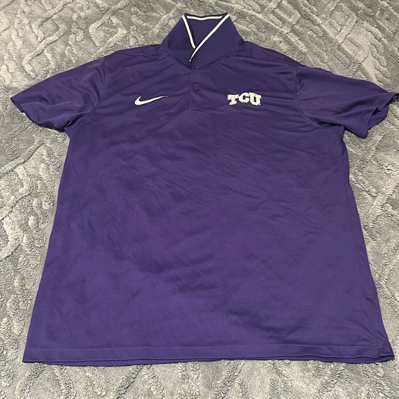 Shirts | Purple Tcu Polo | Poshmark